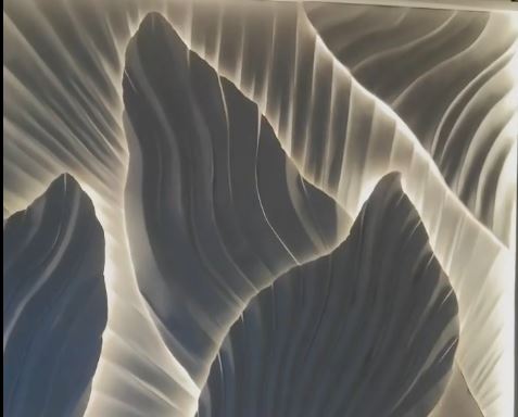 Double Height Leaf Pattern | Stone Wall Carving | EarthStona