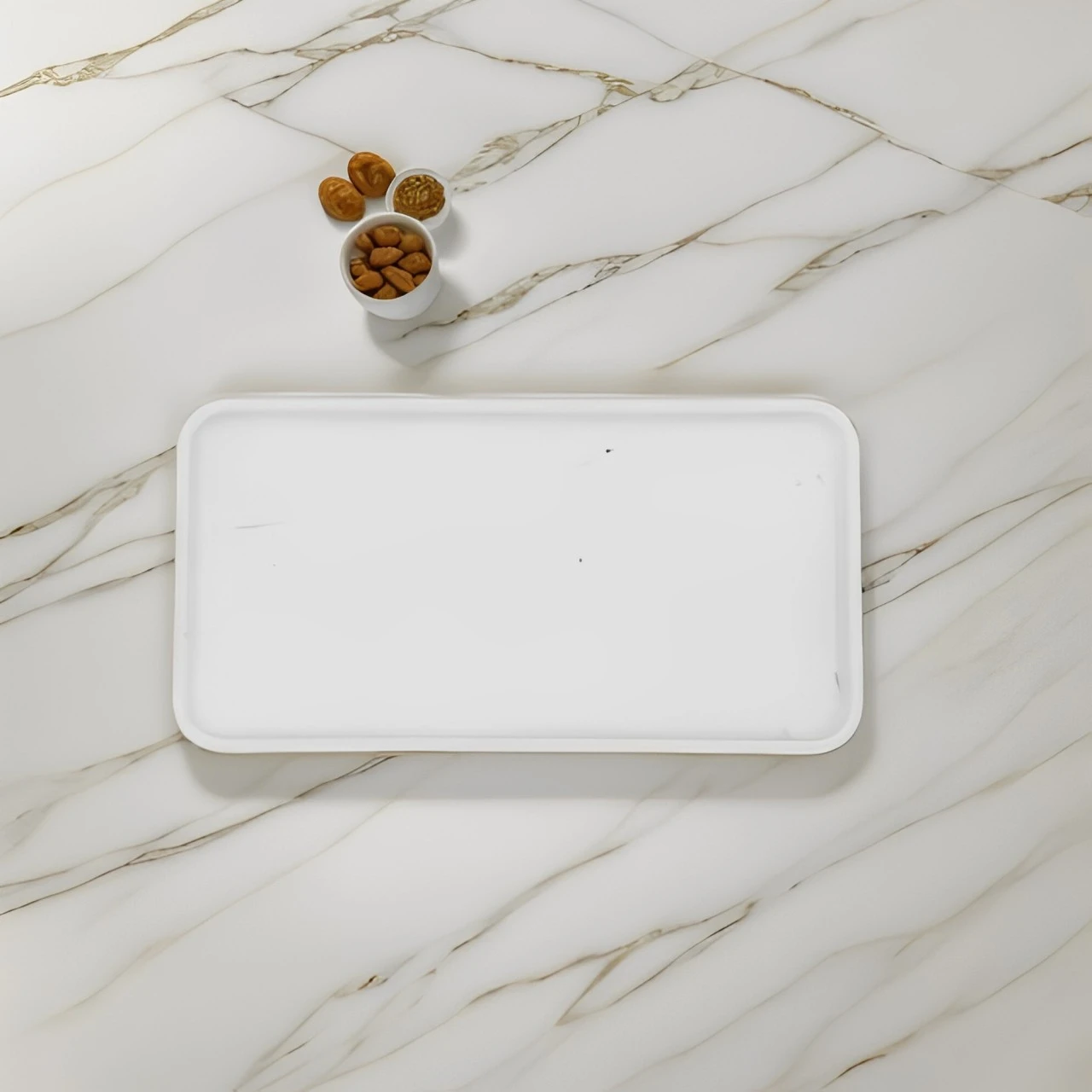 White Marble Serving Tray | EarthStona